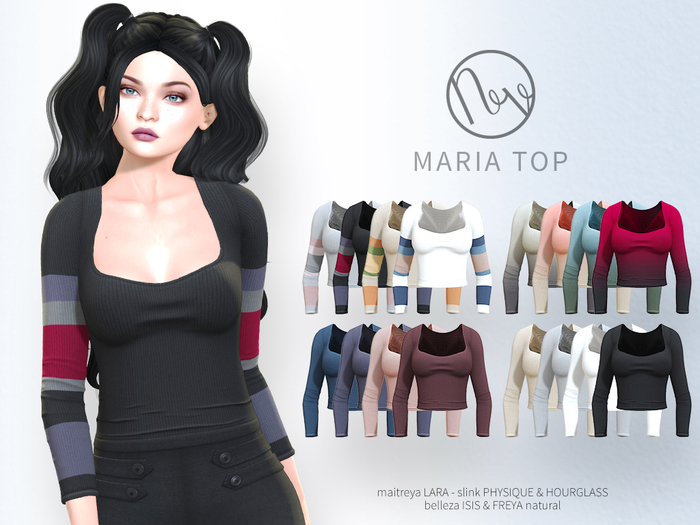 Second Life Marketplace - neve top - maria fatpack