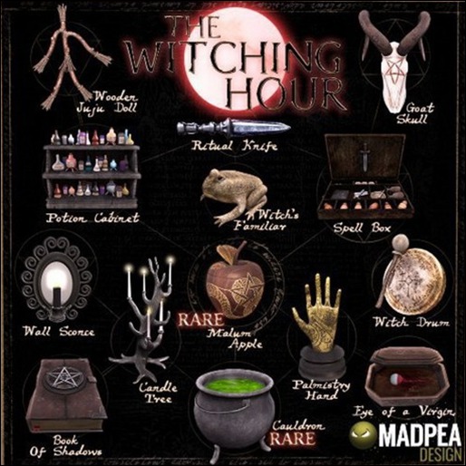 Second Life Marketplace - MadPea - The Witching Hour - Witch Drum