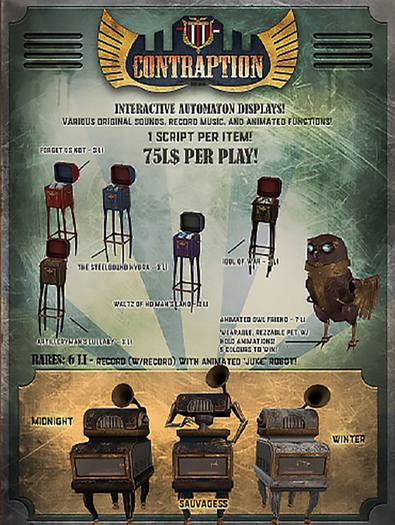 Second Life Marketplace - [ContraptioN] The Journey: Waltz of No Man's Land