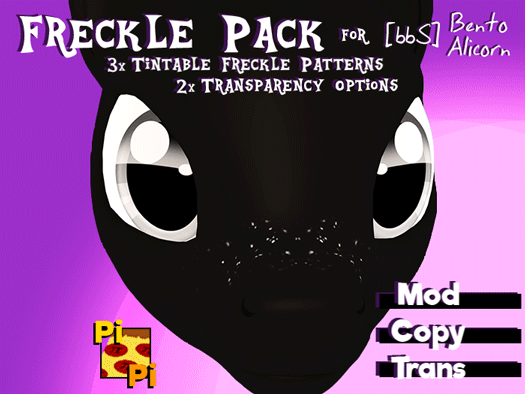 Second Life Marketplace - Pi.Pi. - Tintable Muzzle Freckles for [bbS ...