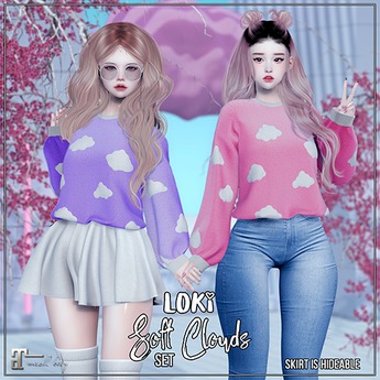 Second Life Marketplace - Loki - Soft Clouds Set - Black