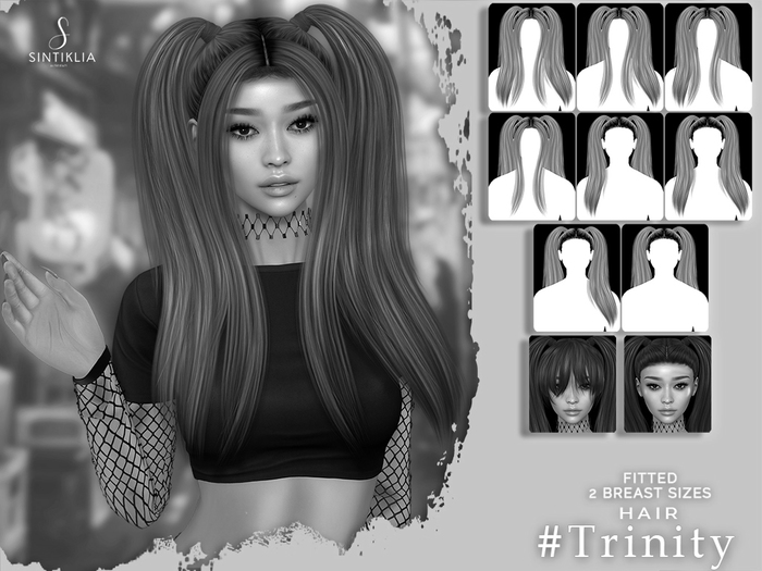 Second Life Marketplace - Sintiklia - Hair Trinity - DEMO