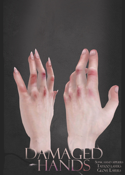 Second Life Marketplace - Clemmm - Damaged Hands