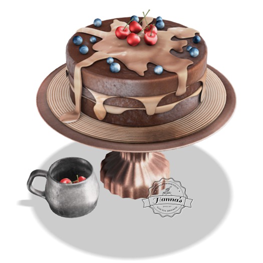 Second Life Marketplace - ionic : Joy - Winter chocolate cake