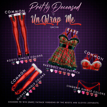 Second Life Marketplace - .PrettyDeceased. Unwrap Me Gloves Pink