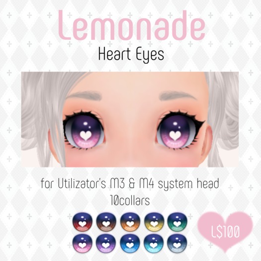 Second Life Marketplace - ::Lemonade::heart-eyes[M3/M4]