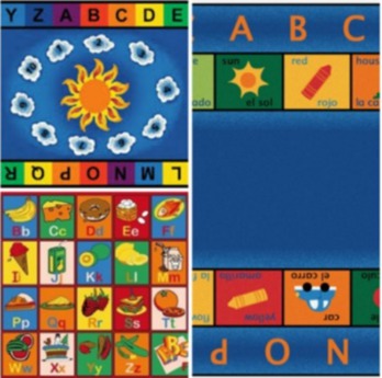 Second Life Marketplace - ABC Kids Rug Alphabet Educational Area Rugs ...