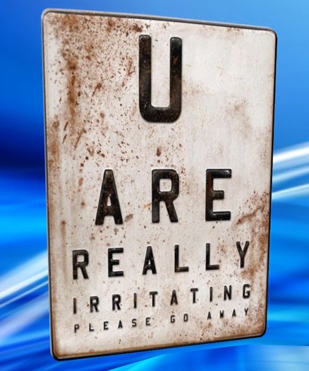 Second Life Marketplace - Maruti Textures Metal Funny Eye Chart Sign ...