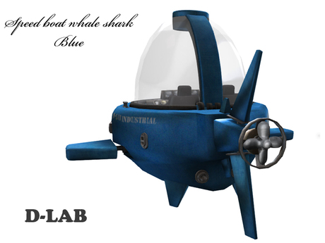 Second Life Marketplace - D-LAB Speed Boat whale shark B-ve