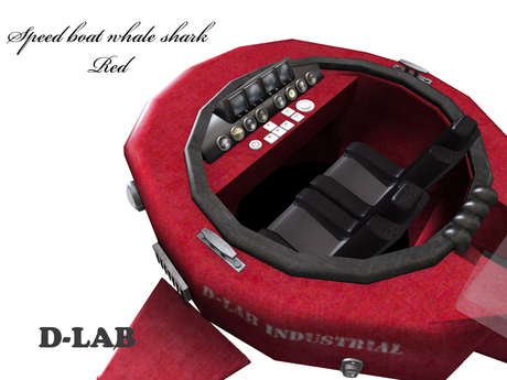 Second Life Marketplace - D-LAB Speed Boat whale shark R-ve