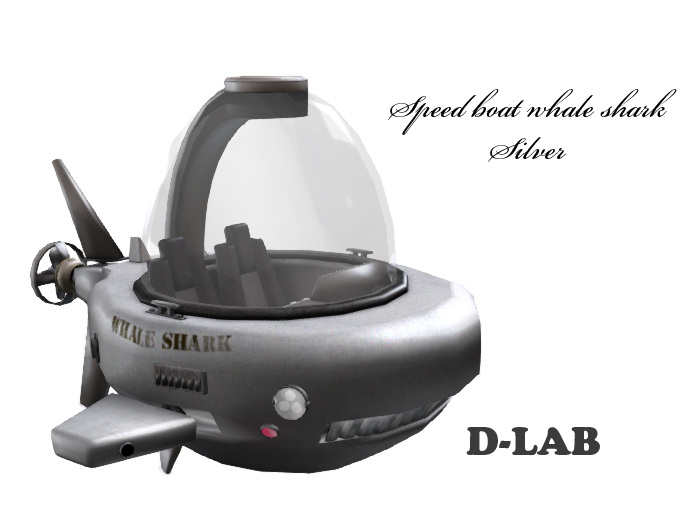 Second Life Marketplace - D-LAB Speed Boat whale shark S-ve