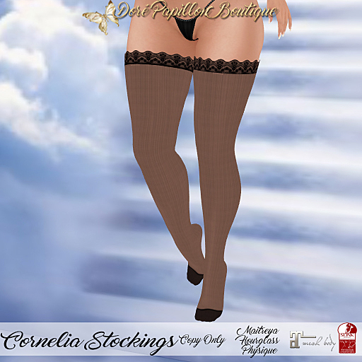 Second Life Marketplace - DPB Cornelia Outfit Stockings - Natural