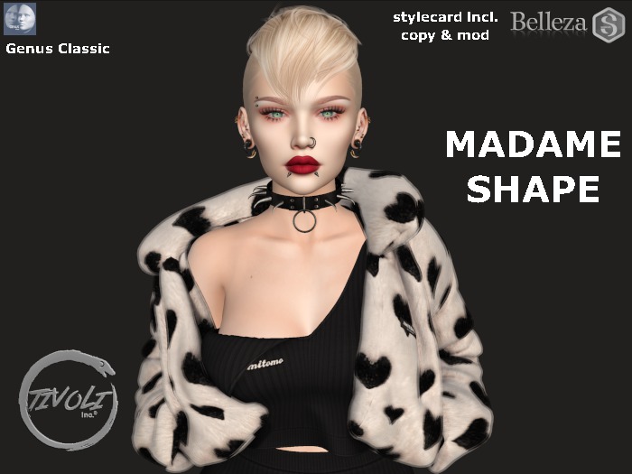 Second Life Marketplace - -Tivoli inc - Genus classic shape MADAME+ 3 ...