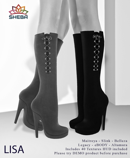Second Life Marketplace - [Sheba] Lisa boots demo