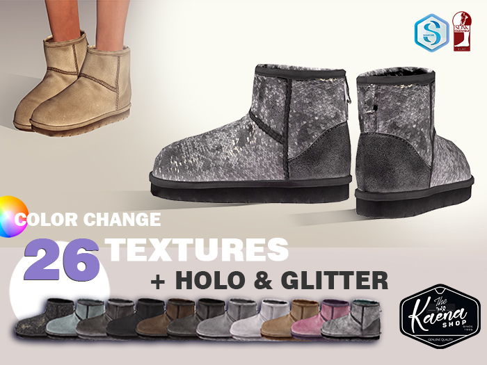 Second Life Marketplace - UGG boots,winter shoes \ suede, leather, fur ...