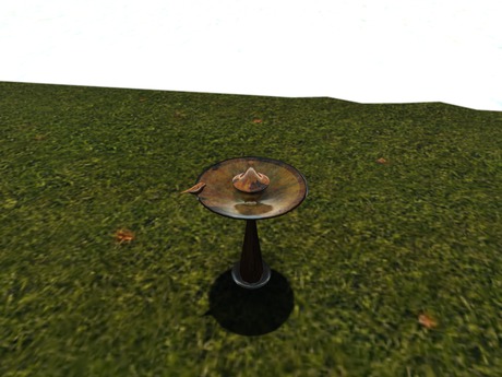 Second Life Marketplace - Birdbath with moving water