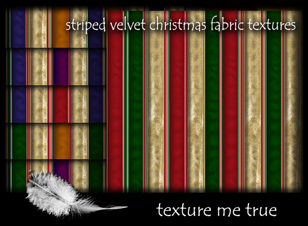 Second Life Marketplace - striped christmas velvet fabric textures