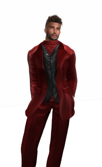 Second Life Marketplace - Res_Noah blazer suit Red