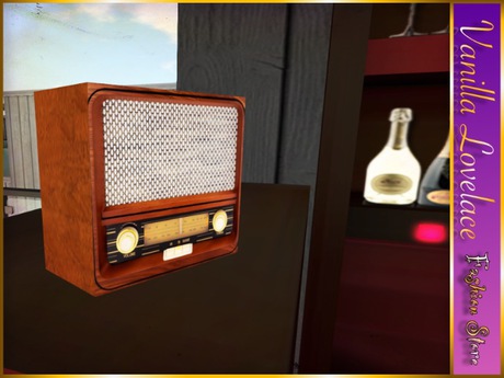 Second Life Marketplace - VINTAGE RADIO 2 - with editable radio ...