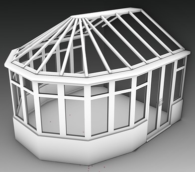 Second Life Marketplace - Round Conservatory - Full Permission Mesh