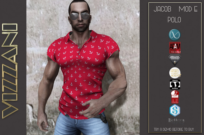 Second Life Marketplace - FANTASTIC POLO MESH MOD. JACOB POLO MOD: E ...