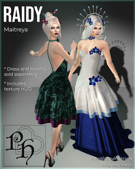 Second Life Marketplace - Poet's Heart - Raidy Dress - Sky Pack