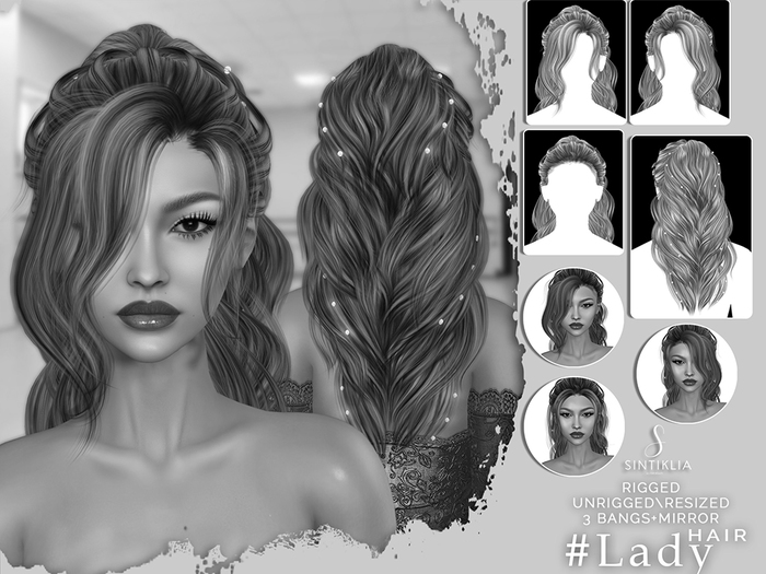 Second Life Marketplace Sintiklia Hair Lady Demo