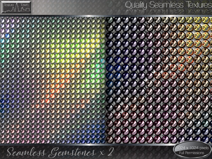 Second Life Marketplace - Texture Town Seamless Gemstones Texture Pack ...