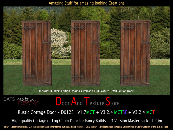 Second Life Marketplace - Fabulous Medieval Cottage Door Medieval Door ...