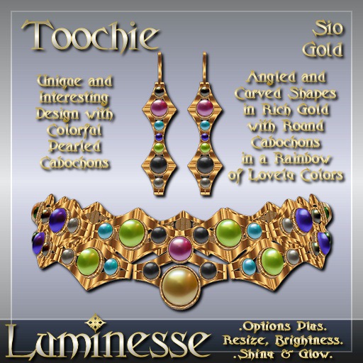 Second Life Marketplace - TOOCHIE Sio Choker & Earrings Set OP ...