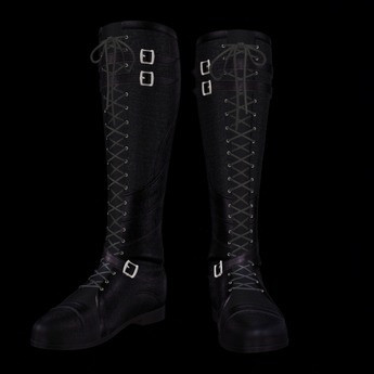 Second Life Marketplace - Neox Women Black Boots Silver