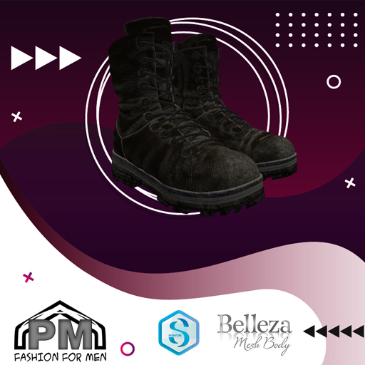 Second Life Marketplace - :PM: Boots Powerfull - Black #1