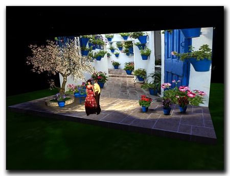 Second Life Marketplace - BACKDROP PATIO ANDALUZ -REZZ-