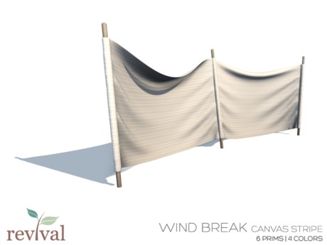 Second Life Marketplace - .:revival:. wind break canvas stripe