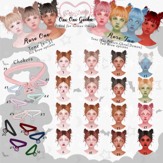 Second Life Marketplace - 1 [ Pity Party ] Oni Oni Human Gacha RARE