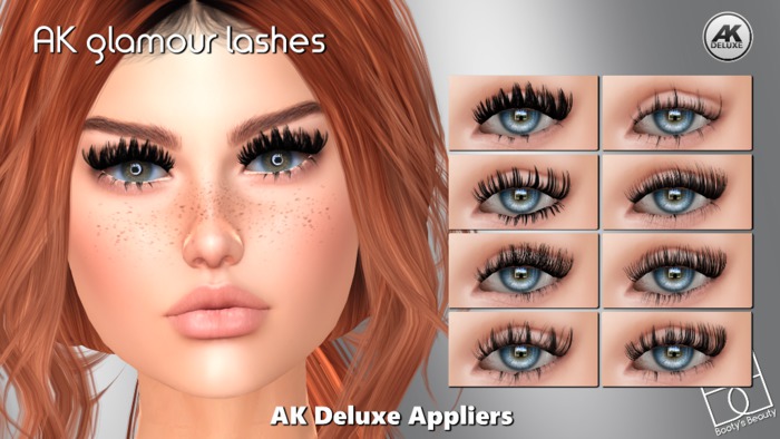 Second Life Marketplace - *Booty's Beauty* [AK Deluxe] Glamour Lashes Set