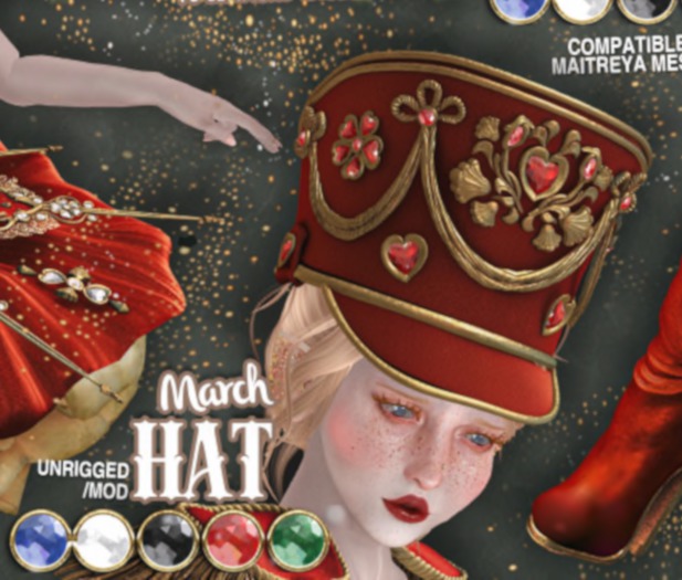 Second Life Marketplace - :Moon Amore: Nutcracker'sTales/ Hat -ONYX