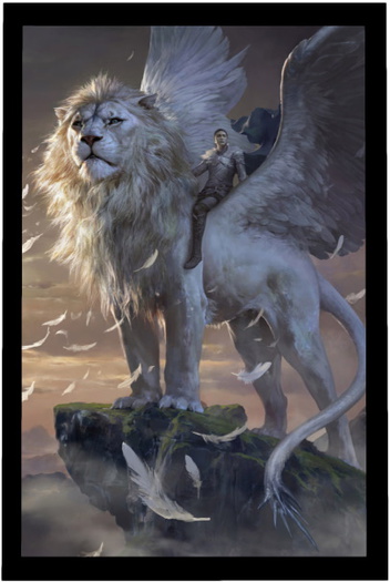 Second Life Marketplace - Winged Guardian - Framed Fantasy Art