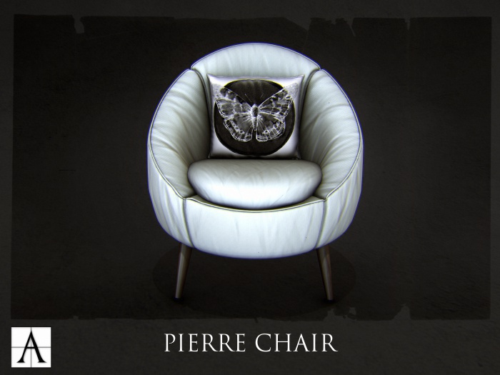 Second Life Marketplace - Architect. [PG] Pierre Chair (white)