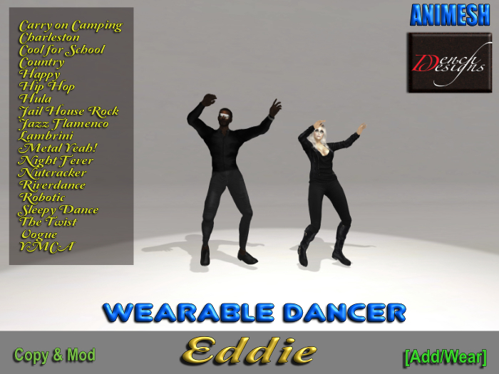 Second Life Marketplace - Animesh Dancer Eddie [Add/Wear]