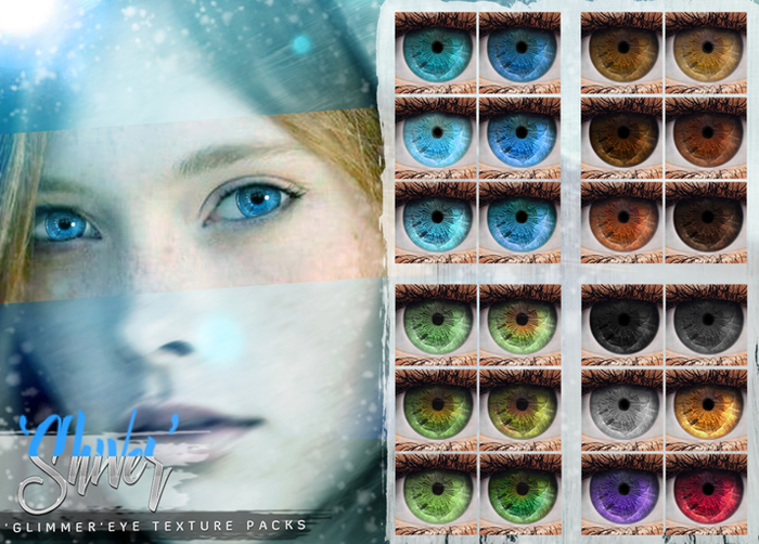 Second Life Marketplace - *Birth* 'Shiver' Eye Textures [For Glimmer ...