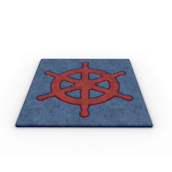 Second Life Marketplace - NAUTICA SHIP'S WHEEL RUG, Nautical Rug ...