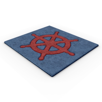 Second Life Marketplace - NAUTICA SHIP'S WHEEL RUG, Nautical Rug ...