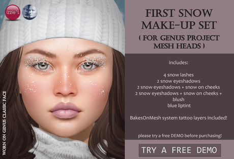 Second Life Marketplace - Izzie's - First Snow Make-Up Set (Genus)