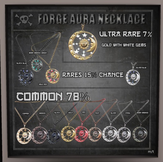 Second Life Marketplace - [The Forge] Aura Necklace Rust -CBOX