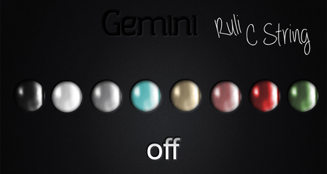 Second Life Marketplace - Gemini -Rulil C String- FATPACK (Add me)