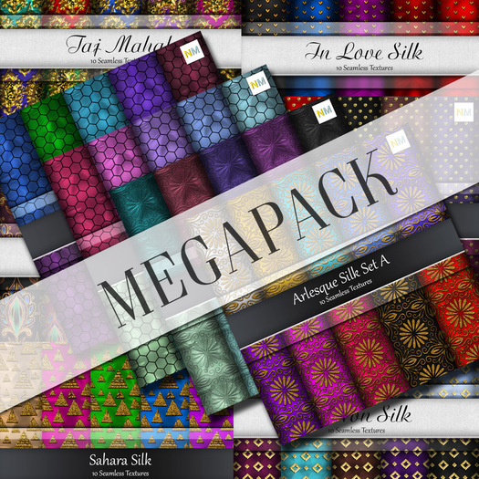 Second Life Marketplace - Silk Vol.2 Collections Megapack Seamless ...