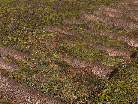Second Life Marketplace - LOVE - DEEP MOSSY LOG PATH PACK