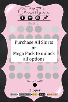 Second Life Marketplace - ChicModa // Amy Bustier // CHARCOAL