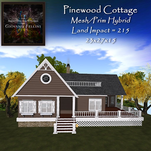 Second Life Marketplace - GH Pinewood Cottage -Brown